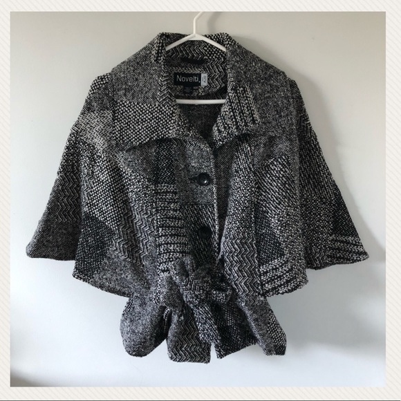 Novelti | Jackets & Coats | Nwot Novelti Wool Cape Coat | Poshmark